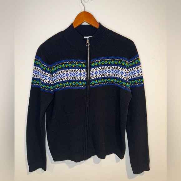 Pendleton | Sweaters | Vintage Pendleton Wool Blend Fair Isle Full Zip ...